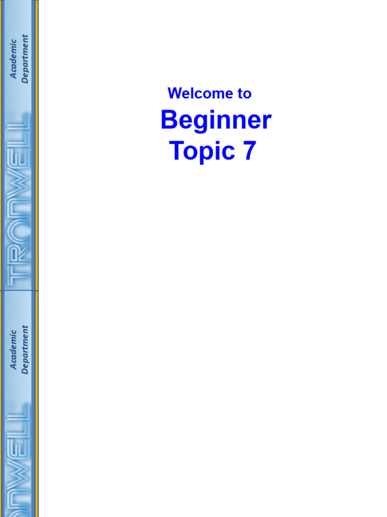 Beginner Topic 7 Actions in the city (in,on,at) | PDF