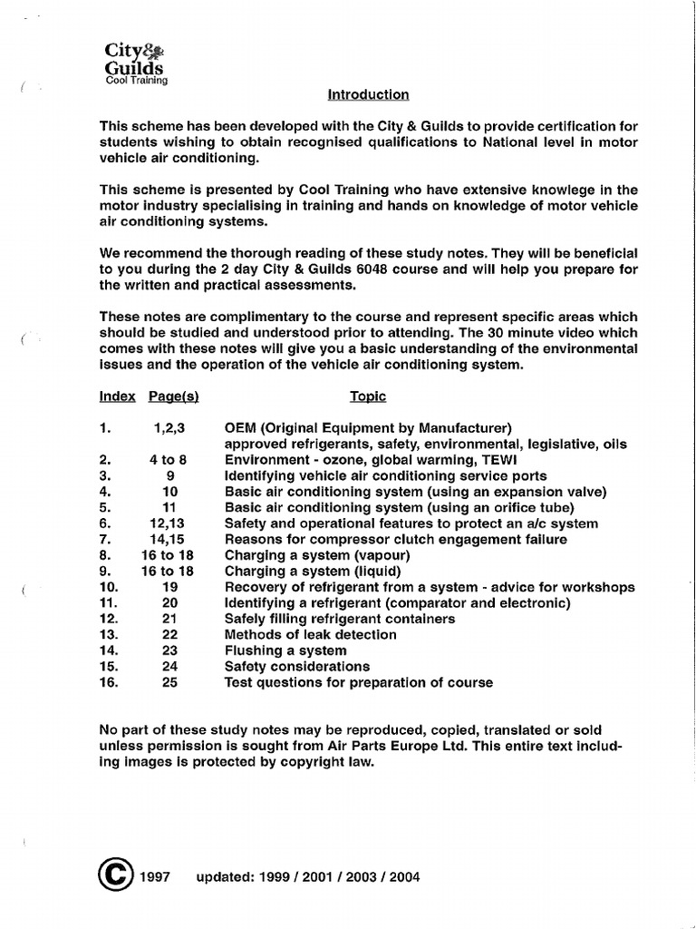 Vehicle ECS Notes | PDF