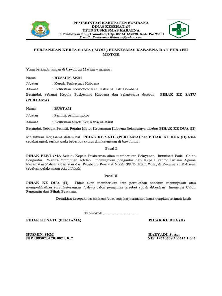 MoU Rujukan Kapal Laut | PDF