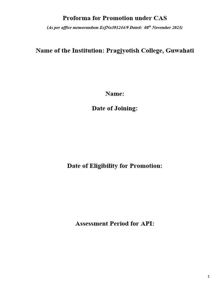 New - Cas Promotion Api Format - Prag 2024 | PDF | Thesis | Doctor Of ...