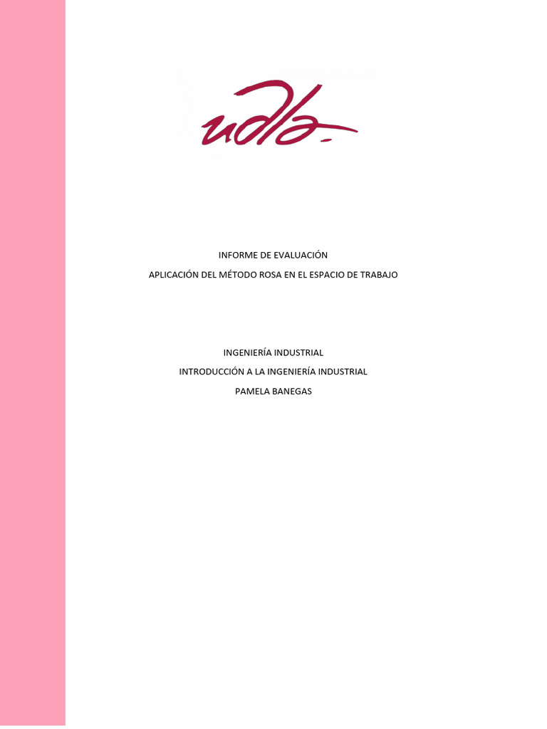 Método Rosa | PDF | Factores humanos y ergonomía | Escritorio