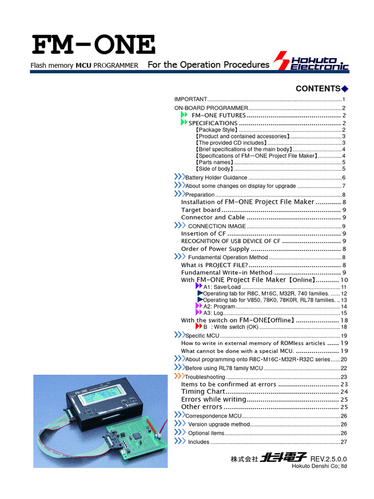 FM-ONE Programmer User Manual | PDF | Installation (Computer Programs ...