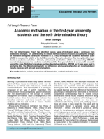 Academic Motivation Scale | PDF | Motivational | Motivation