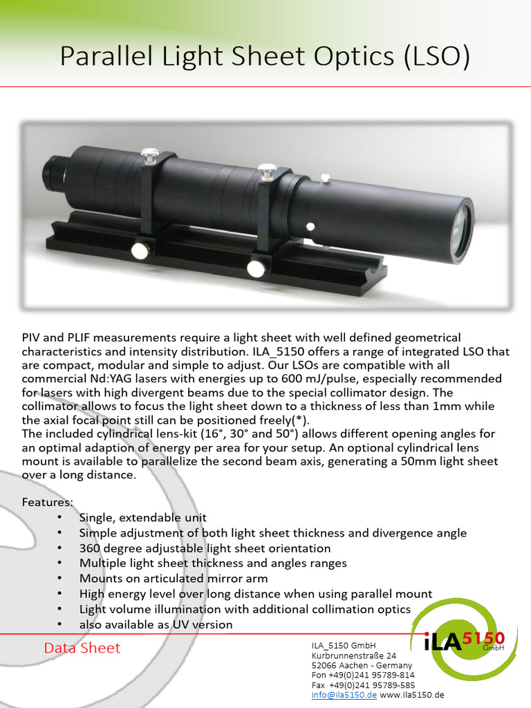 Ila 5150 Data Lso | PDF | Optics | Laser