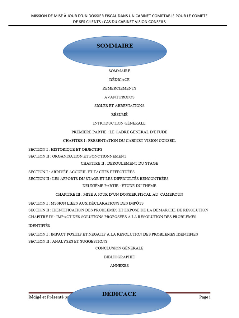 Rapport de Mise À Jour D'un Dossier Fiscal | PDF | Impôts | Business
