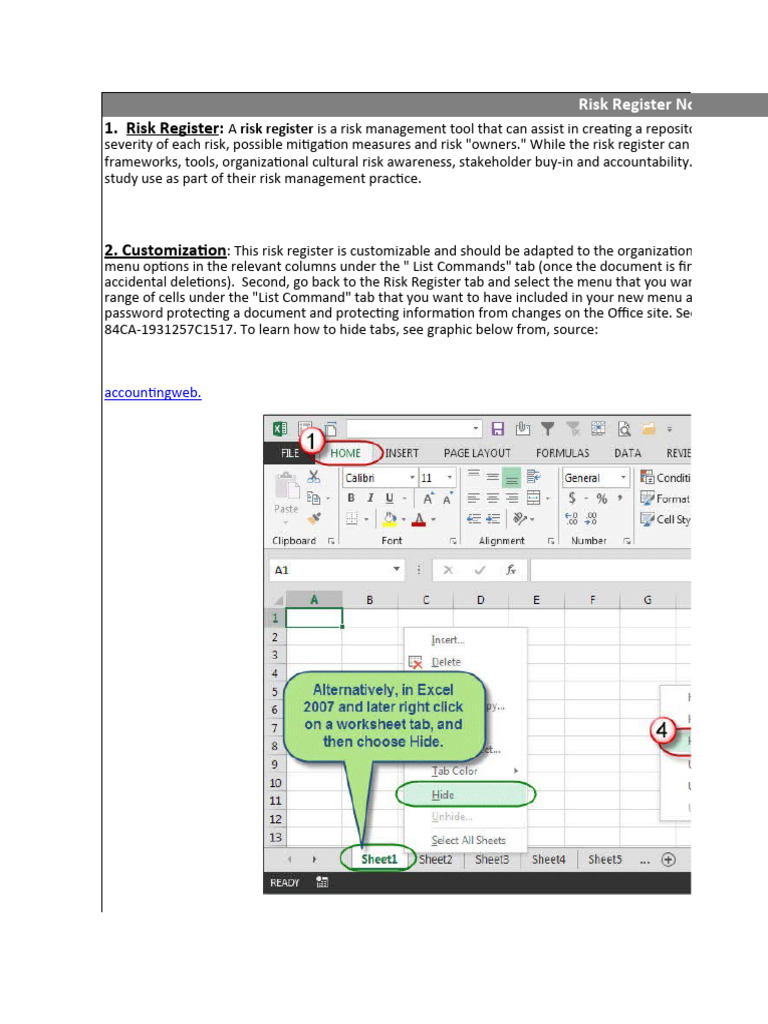 Risk Register-Blank Template | PDF | Risk | Risk Management