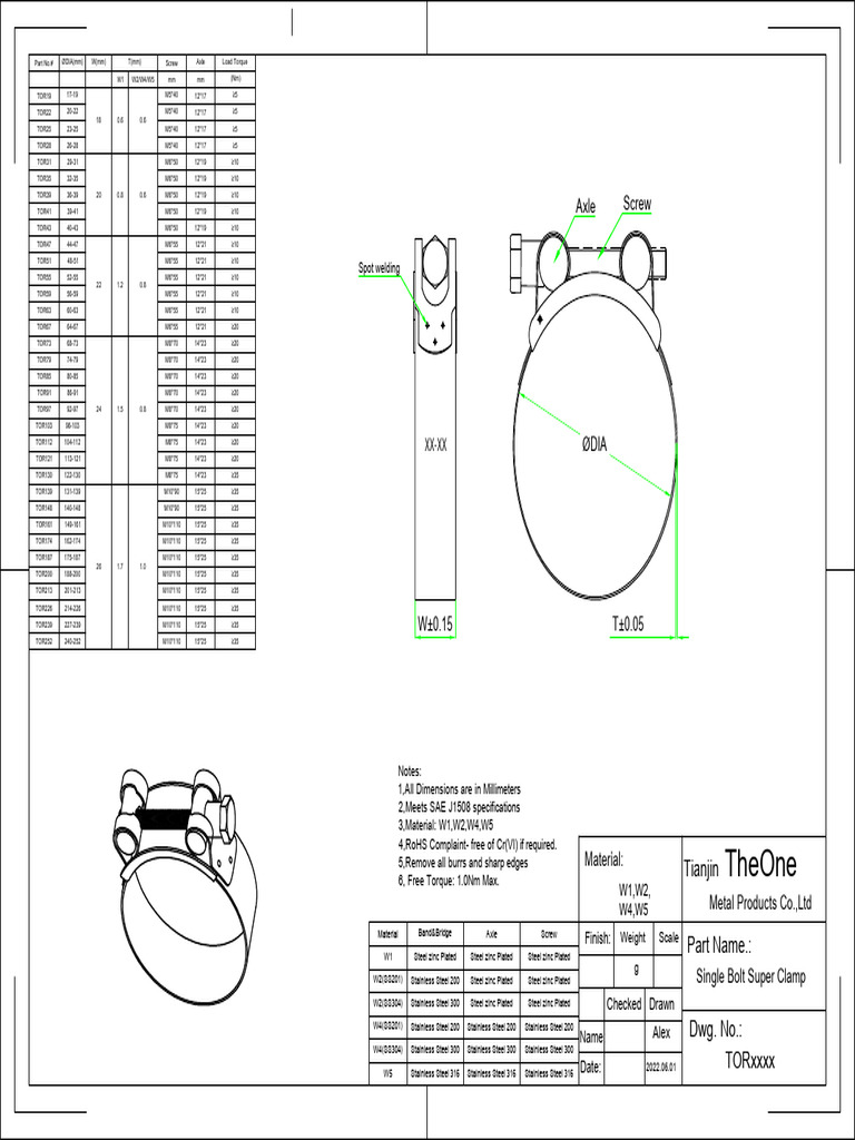 Single Bolt Clamp | PDF | Screw | Steel