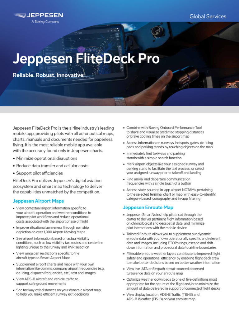 Jeppesen FliteDeck Pro Overview | PDF | Airport | Runway