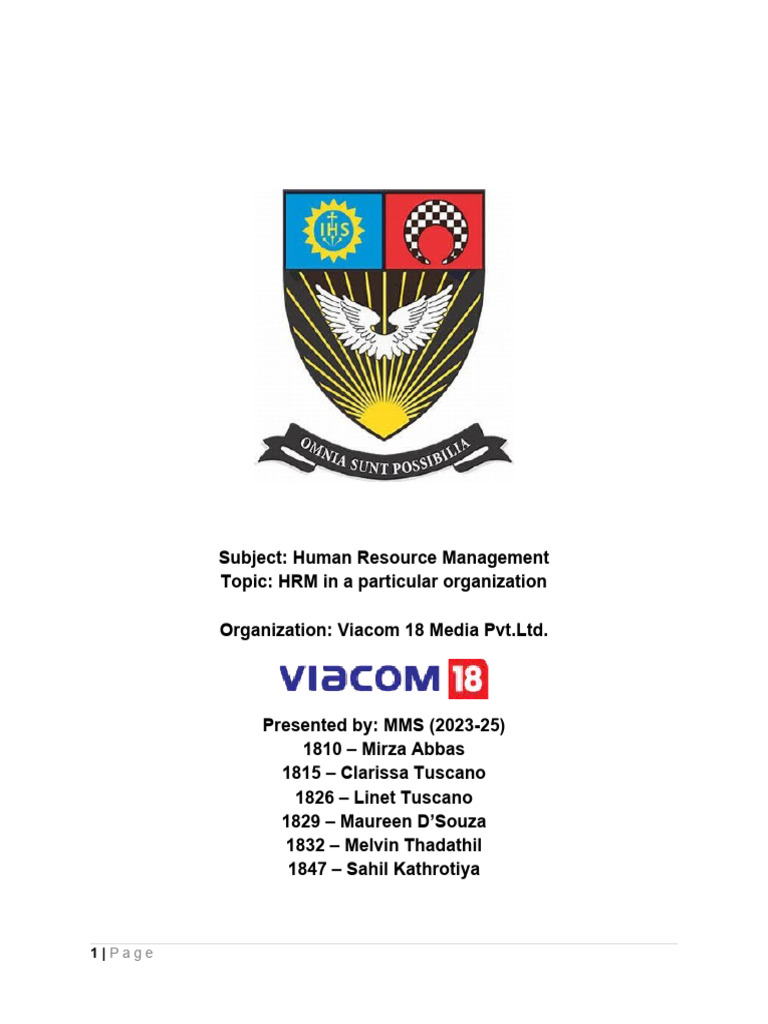 Viacom 18 | PDF | Recruitment | Employment