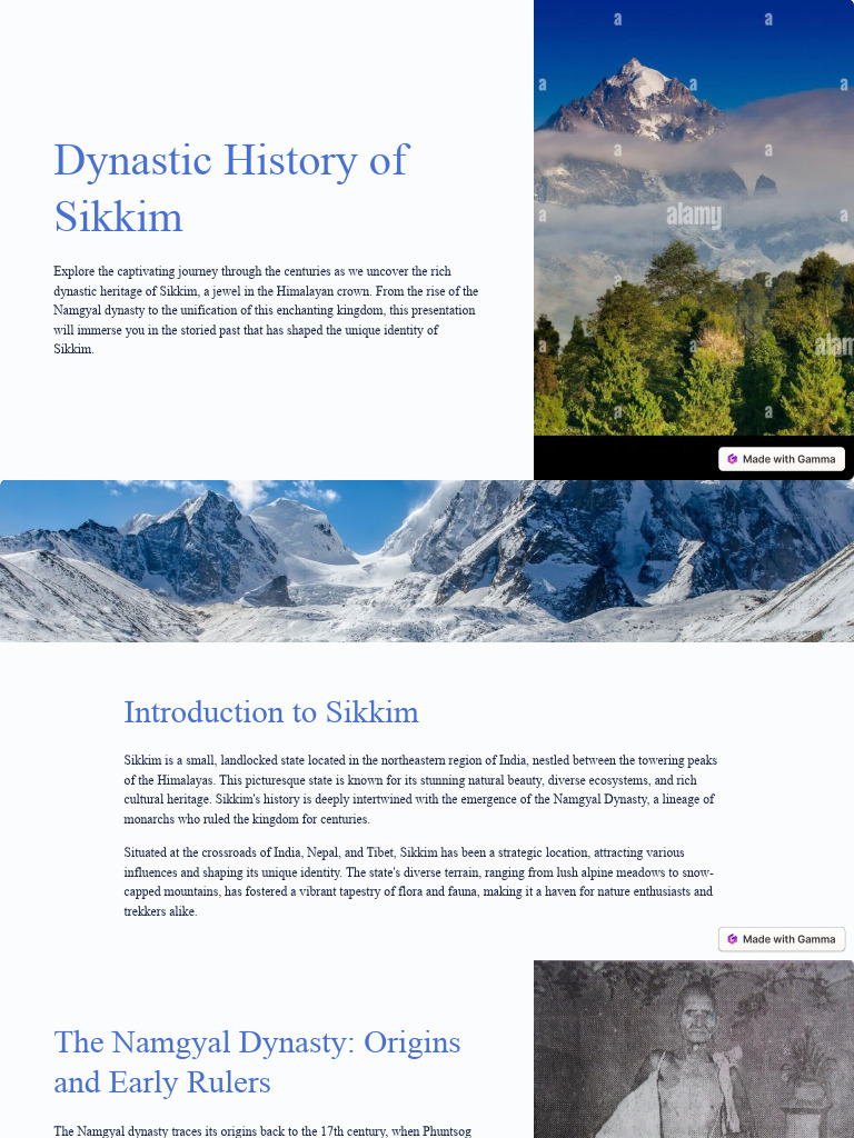 Dynastic History of Sikkim | Download Free PDF | Tibet | British Empire