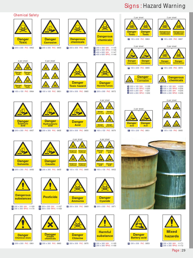 SCAN-Safety-Signs-Catalogue-2014 31 | PDF | Toxicity | Polyvinyl Chloride