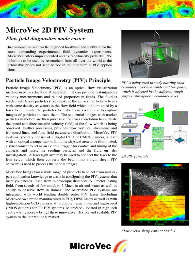 Microvec 2 DPIV | PDF | Applied And Interdisciplinary Physics | Continuum Mechanics