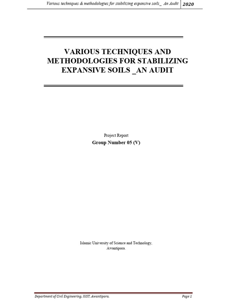 B.tech Project File | PDF | Soil | Geotechnical Engineering