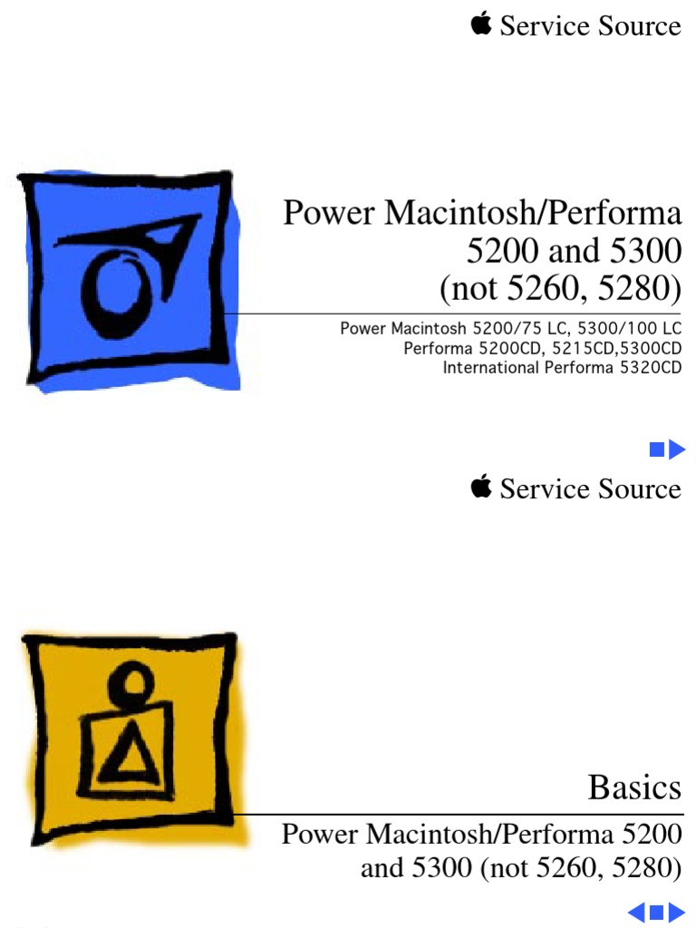 Power Macintosh 5200/5300 Service Guide | PDF | Television | Video