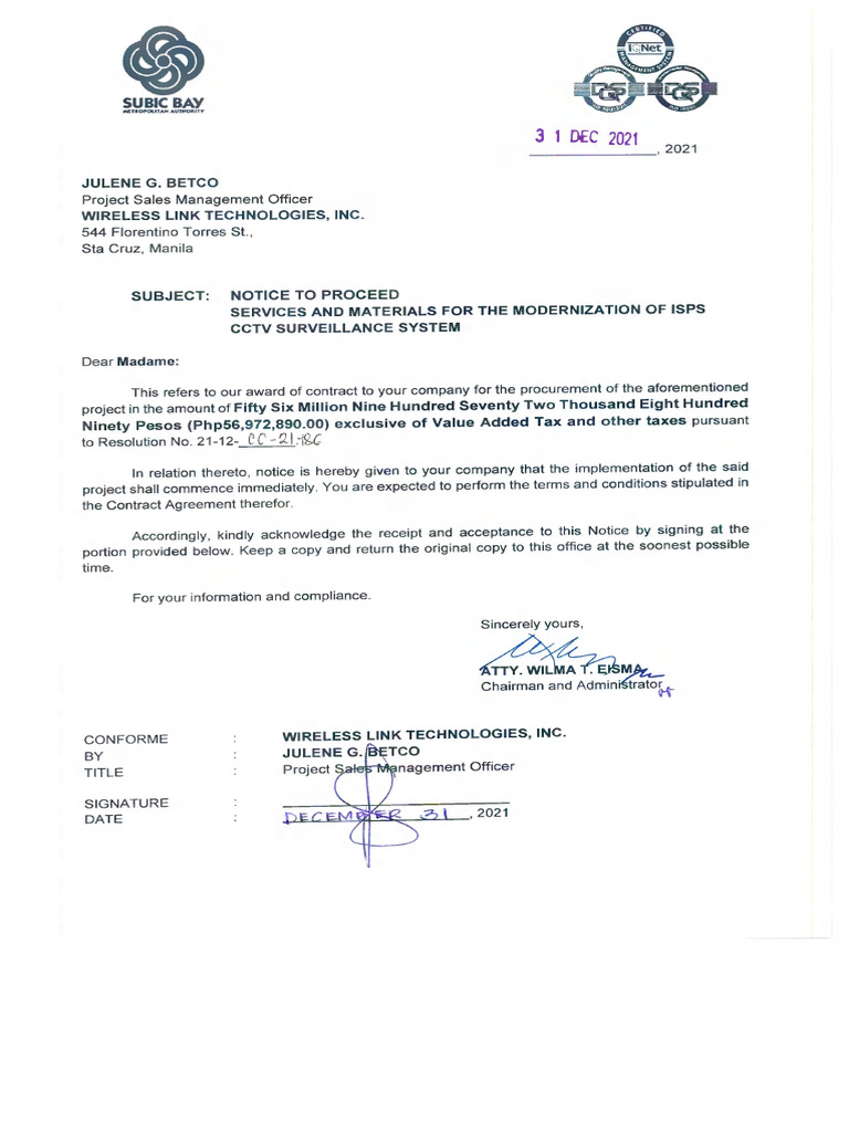 Bac Reso Isps Award - 27012022 - 121527 | PDF