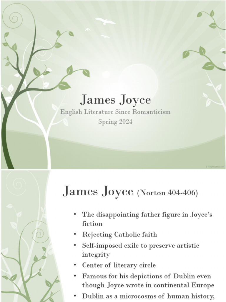 Joyce Spring 2024 | PDF | James Joyce | Ulysses (Novel)