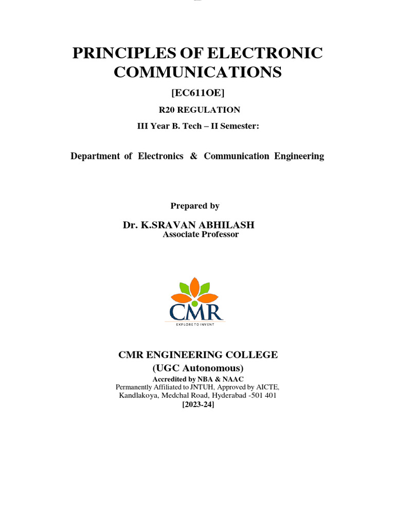 Pec Notes | PDF | Modulation | Decibel