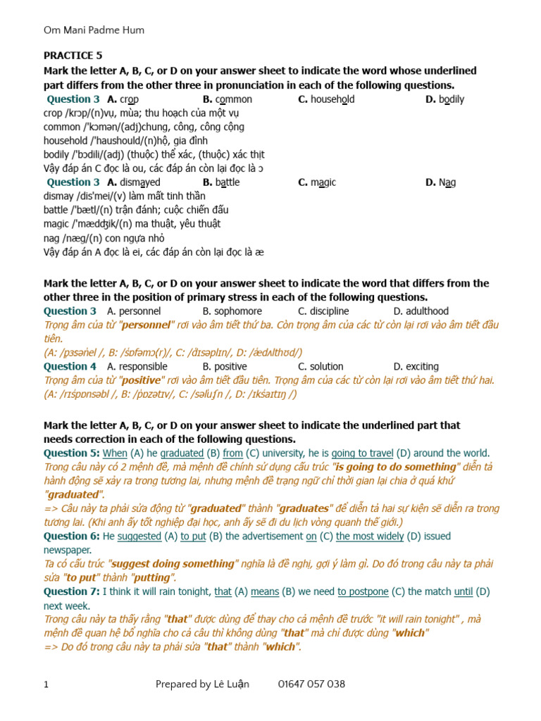 Practice 5 - Key | PDF