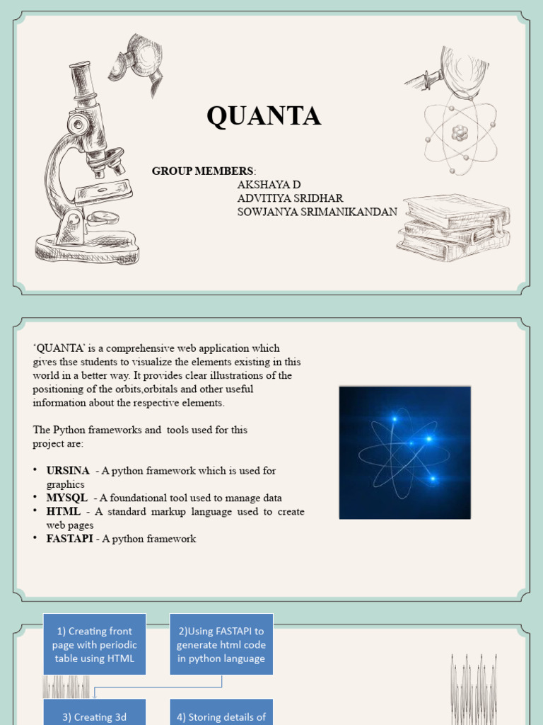 Cream and Green Illustrative Science Project Presentation | PDF | Computers