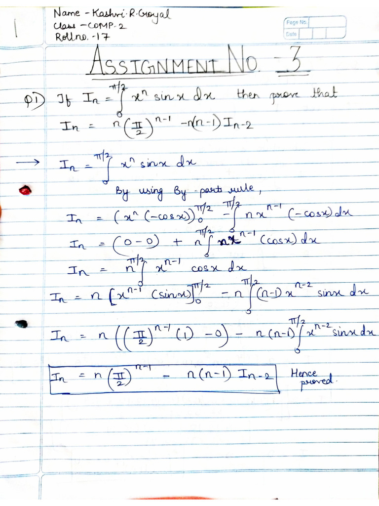 Maths - Assignment 3 | PDF