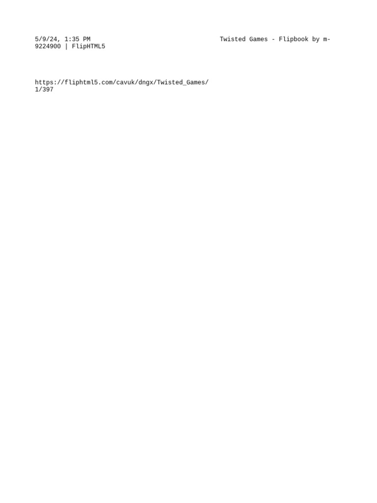 Twisted Games Flipbook by M 9224900 FlipHTML5 | PDF
