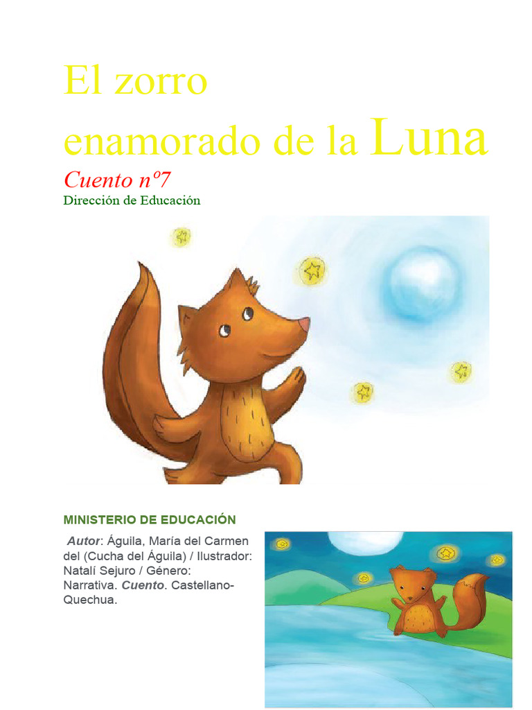 El Zorro Enamorado de La Luna | PDF | Luna