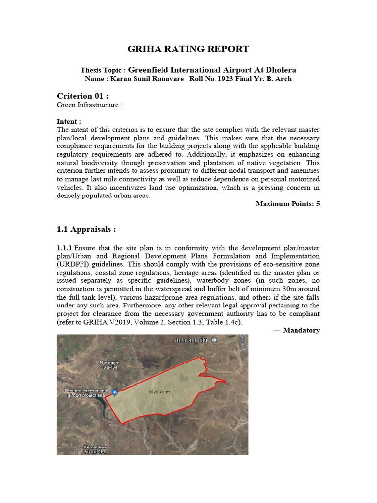 GRIHA RATING REPORT | PDF | Sewage | Ventilation (Architecture)