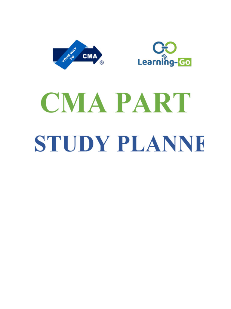 2021 CMA Part 1 Study Plan (L) | PDF | Balance Sheet | Business Economics