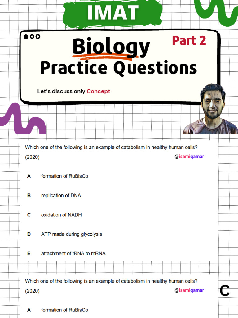 IMAT Biology Practice Questions Part 2 | PDF | Career & Growth