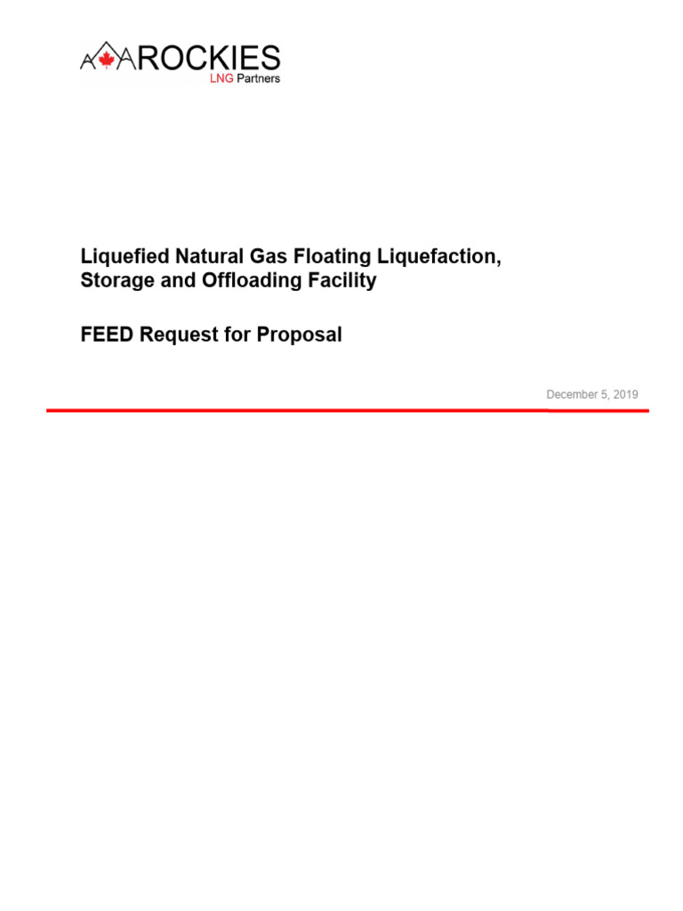 01FLSO Processing Facility FEED RFP For Issue 19-12-05 | PDF | Liquefied Natural Gas | Request ...