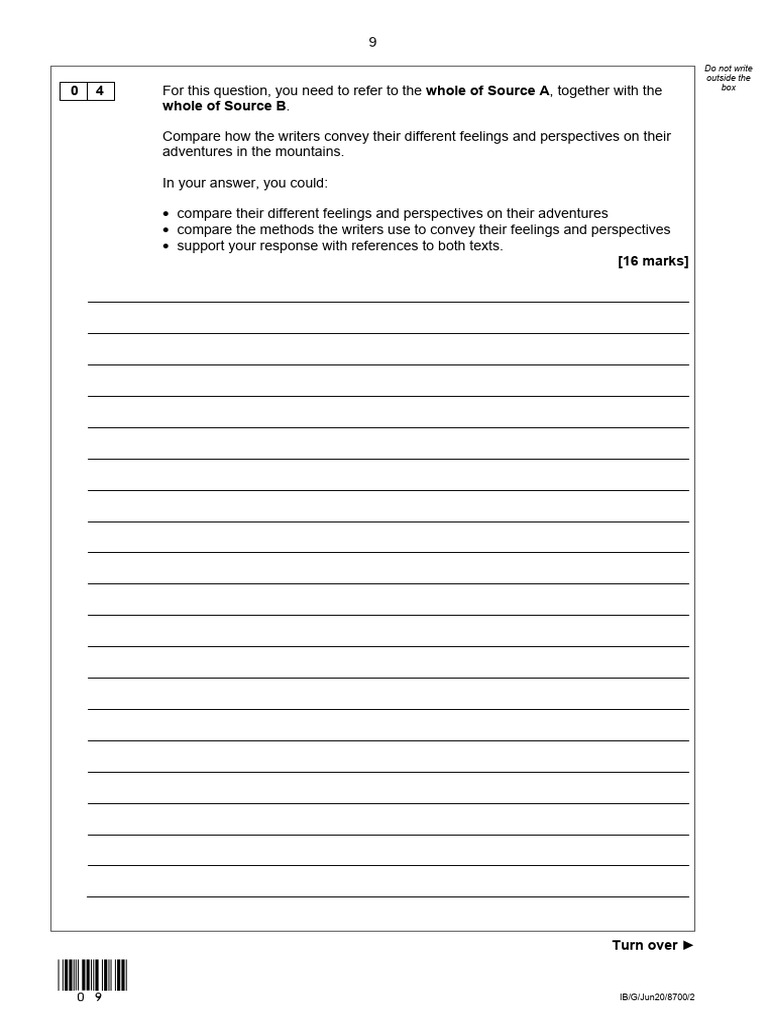 GCSE English Language Question | PDF