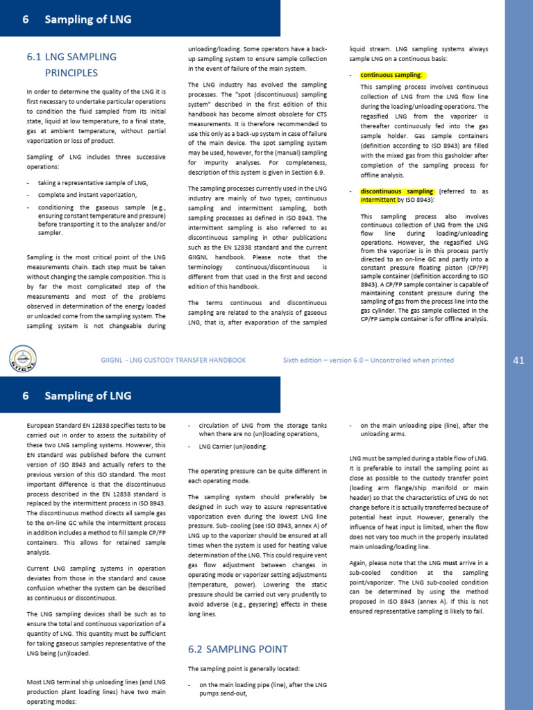 Pages From Giignl Custody Transfer Handbook 6 0 May 21 0 1 Pdf