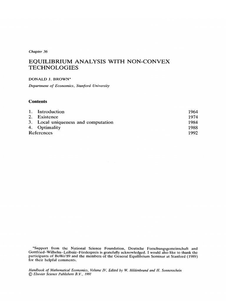 brown1991 | Download Free PDF | General Equilibrium Theory | Economic Equilibrium