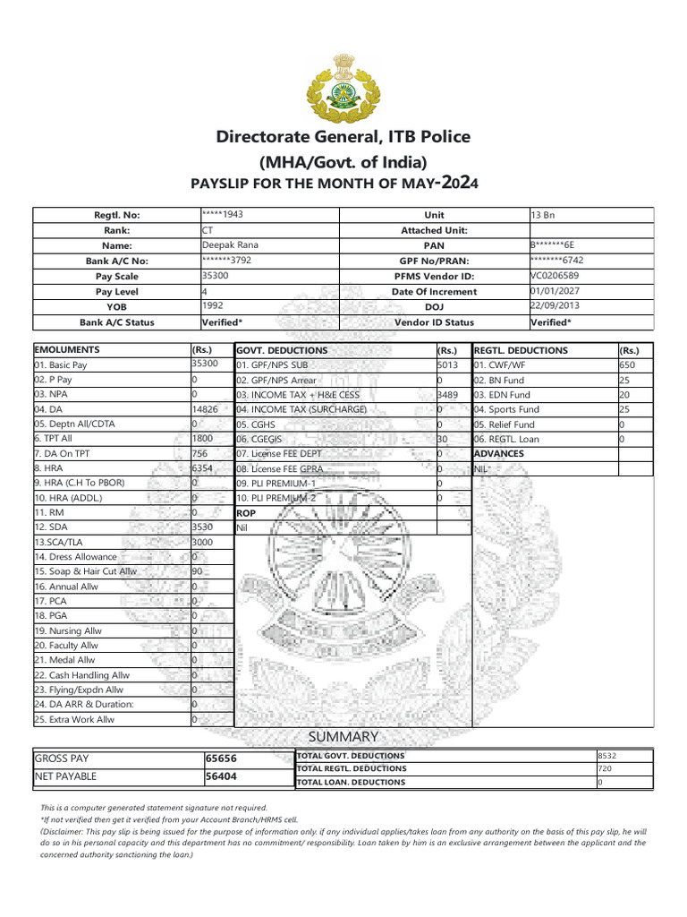 ITBP-1 | Download Free PDF | Taxes | Government Finances