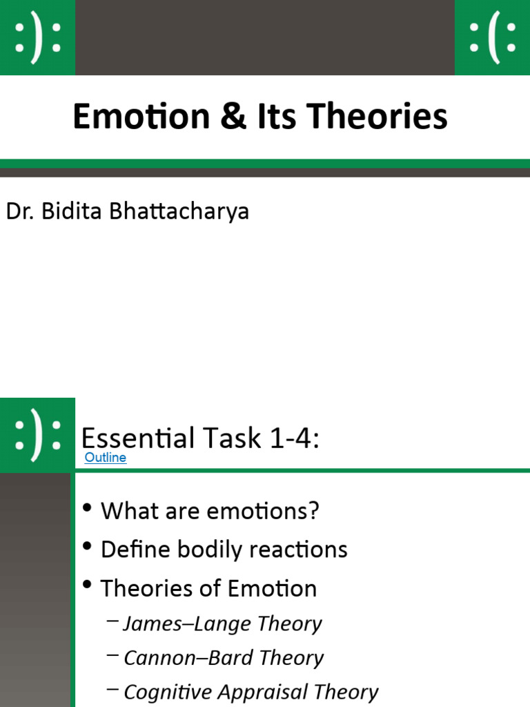 1-4_theories_of_emotion | PDF | Emotions | Cognition