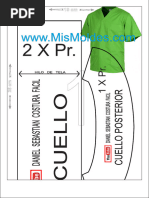 Medidas y patrón para mandil | PDF