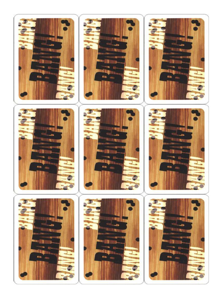 Bang! Cartas Back (Básico) | PDF