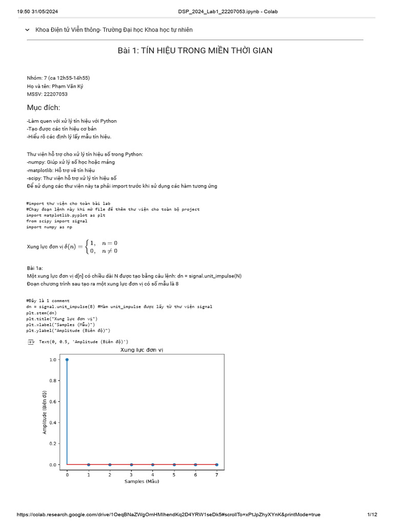DSP 2024 Lab1 22207053 | PDF