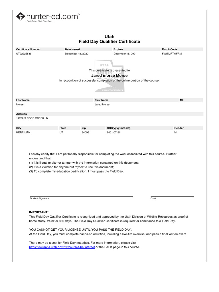 Certificate | PDF