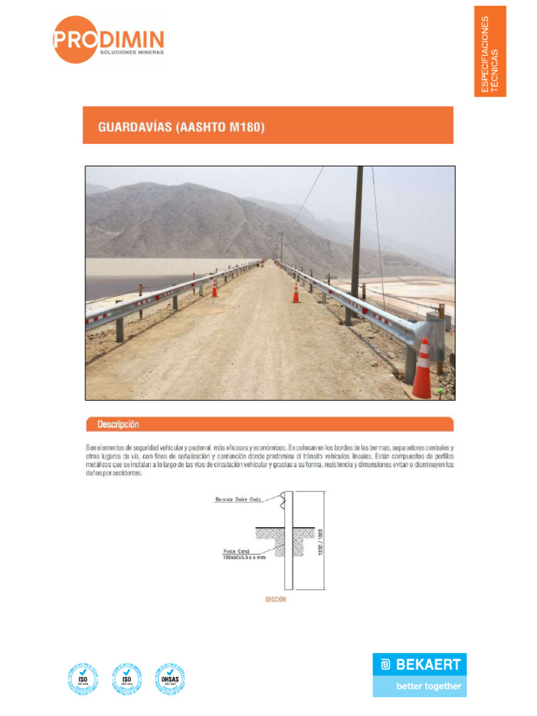 FT GUARDAVIAS AASHTO M180 PDM .Rev00 | PDF