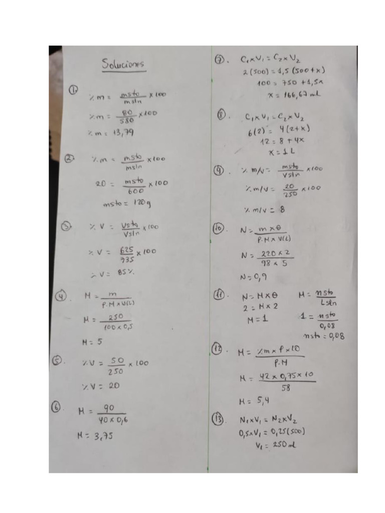 EJERCICIOS SEM 6 RESUELTOS | PDF