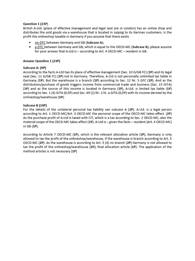 Exam Training QA | PDF | Taxes | Income Tax