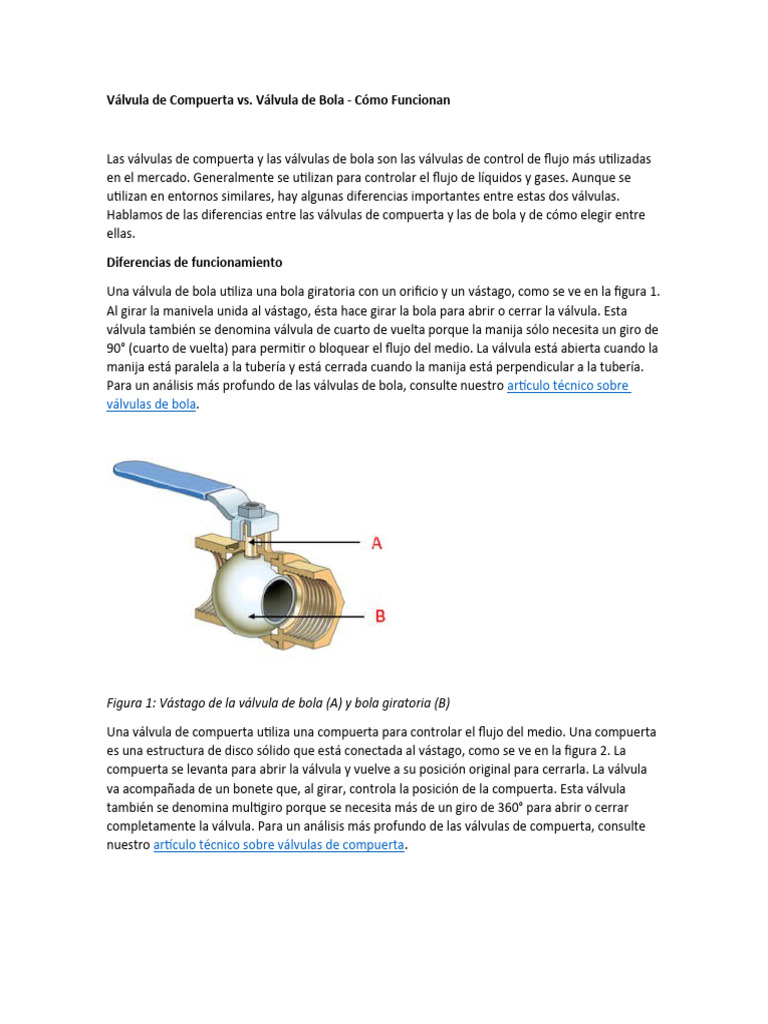 Válvula de Compuerta Vs | PDF | Válvula | Ingeniería mecánica