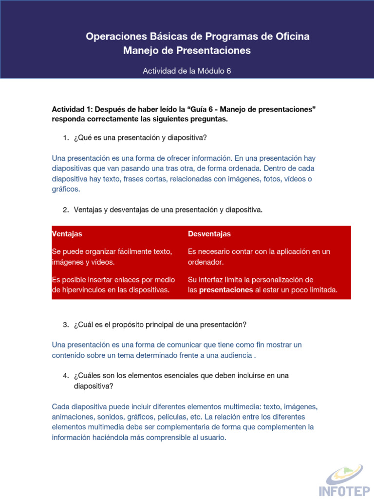Actividad LEIDY- Modulo 6 | PDF | Multimedia | Microsoft PowerPoint