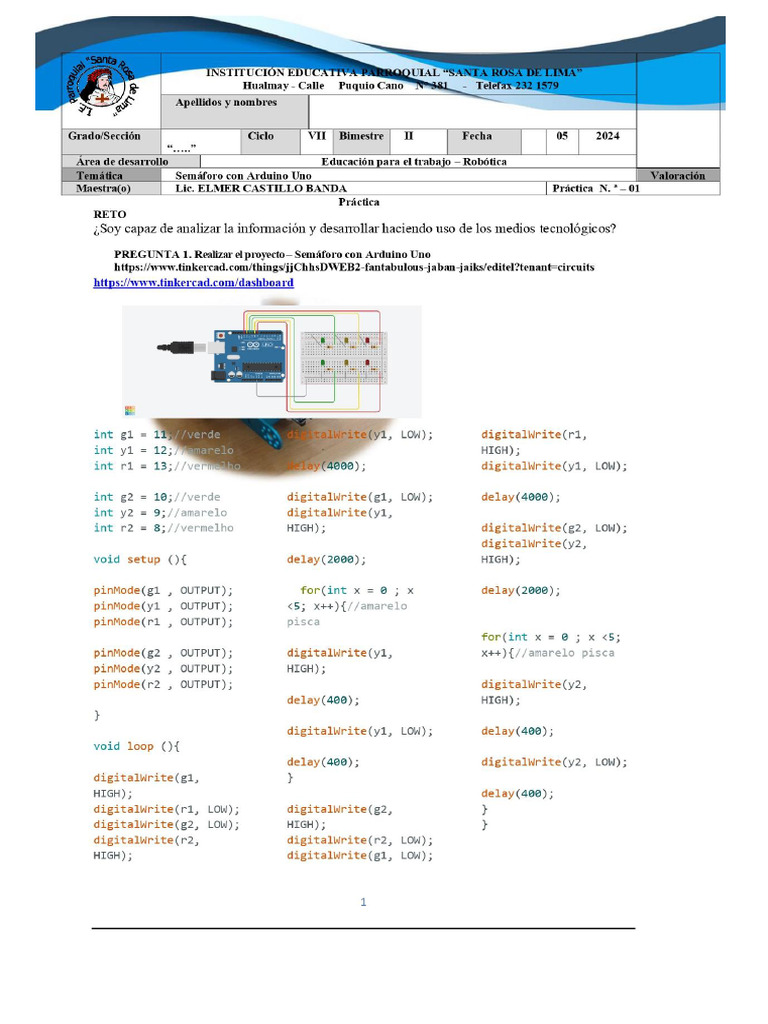 Practica Robotica 2024 Ii Bim Pdf
