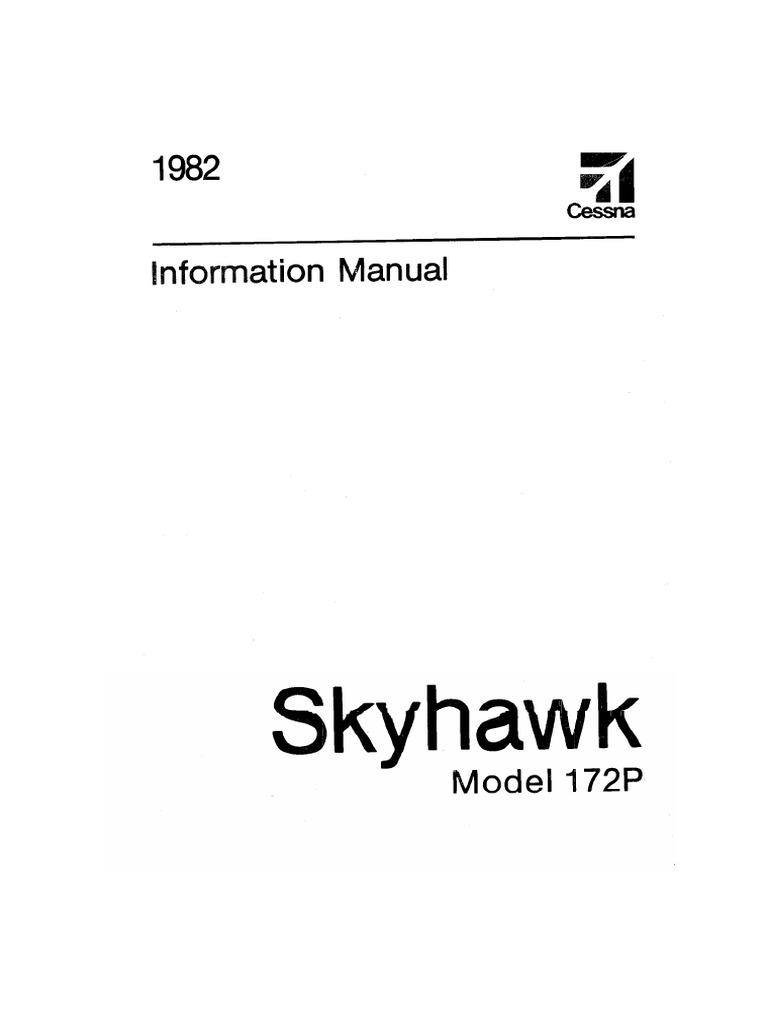 Cessna 172P POH Pilot Operating Handbook C172P | PDF | Technology & Engineering