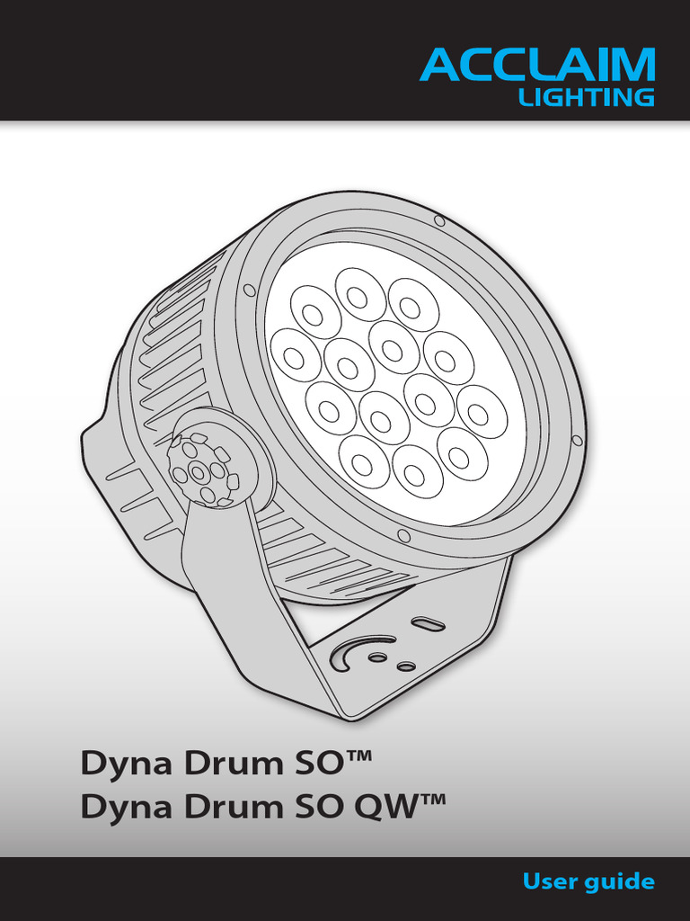 Dyna 20drum 20so 20guide 20v1 1a | PDF | Color Balance | Menu (Computing)