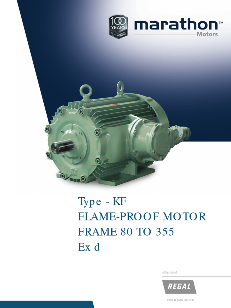 KF Series Flameproof Motors Overview | PDF | Materials | Electrical ...