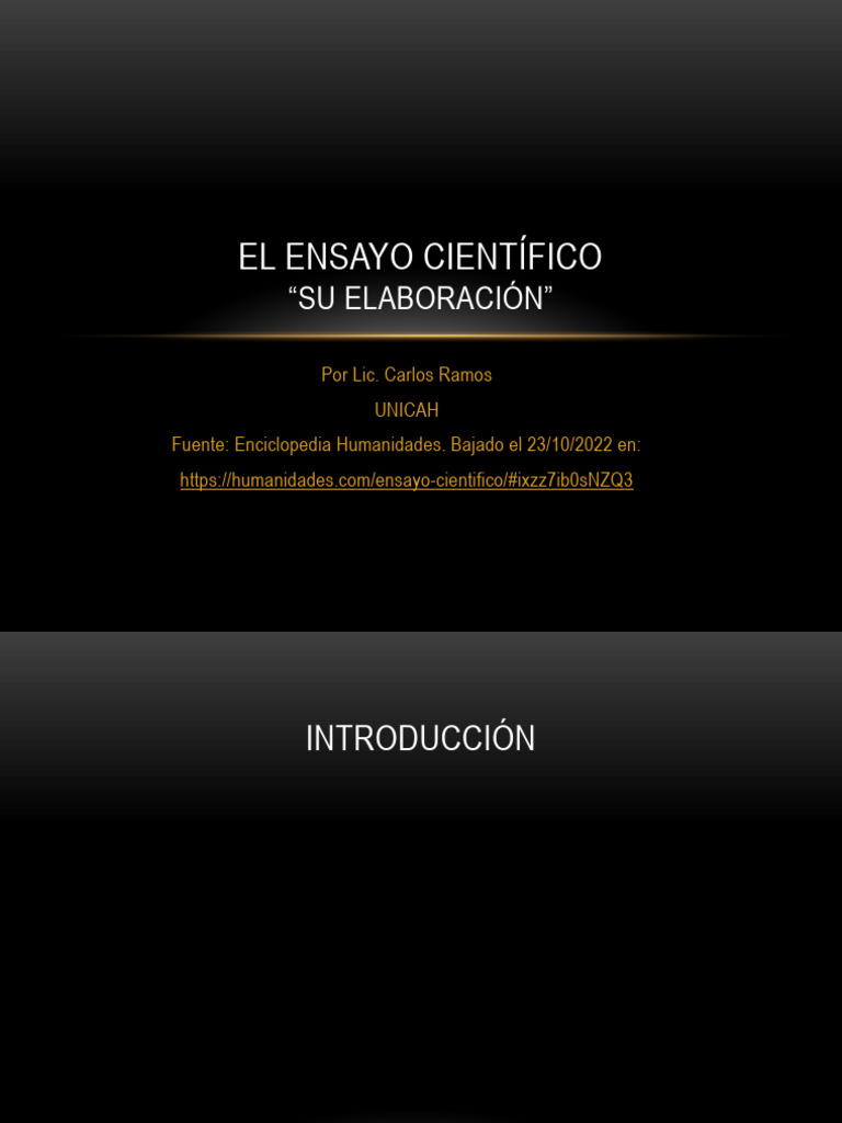 El Ensayo Científico | PDF | Ensayos | Teoría