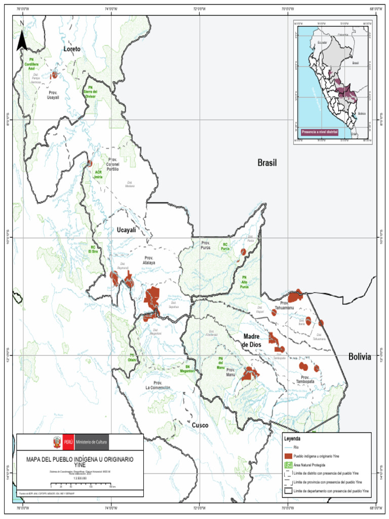 Mapa Pueblo Yine | PDF